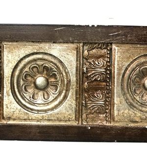 Accents | Exquisitely Carved Wood Gold Detail Pedestal Decor | Poshmark